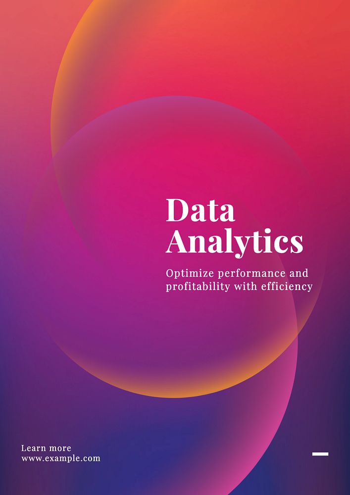 Data analytics poster template, editable | Free Editable Template ...