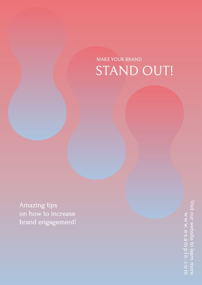 Brand engagement poster template, editable | Free Editable Template ...