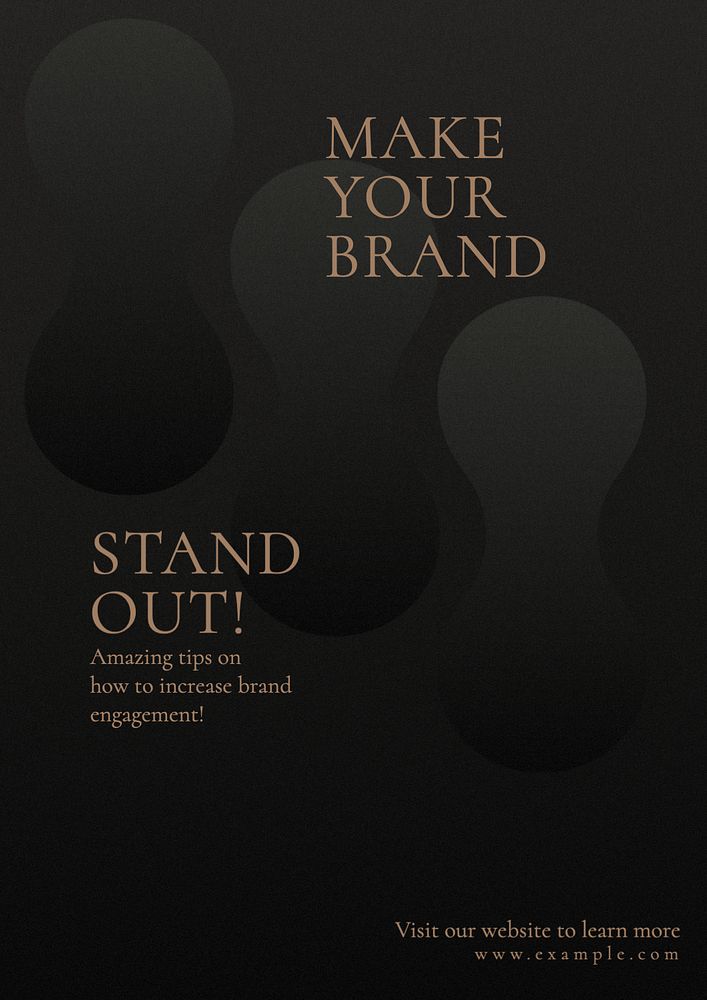 Brand engagement poster template, editable | Free Editable Template ...