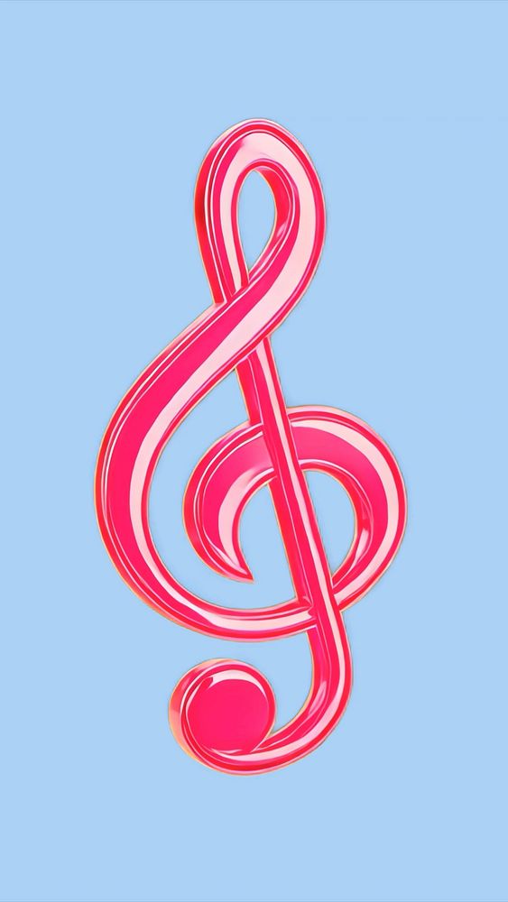 Vibrant treble clef design animation | Free Transparent Video - rawpixel