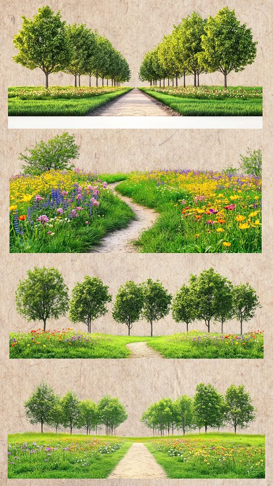 Scenic path nature design, editable | Premium Editable Design - rawpixel