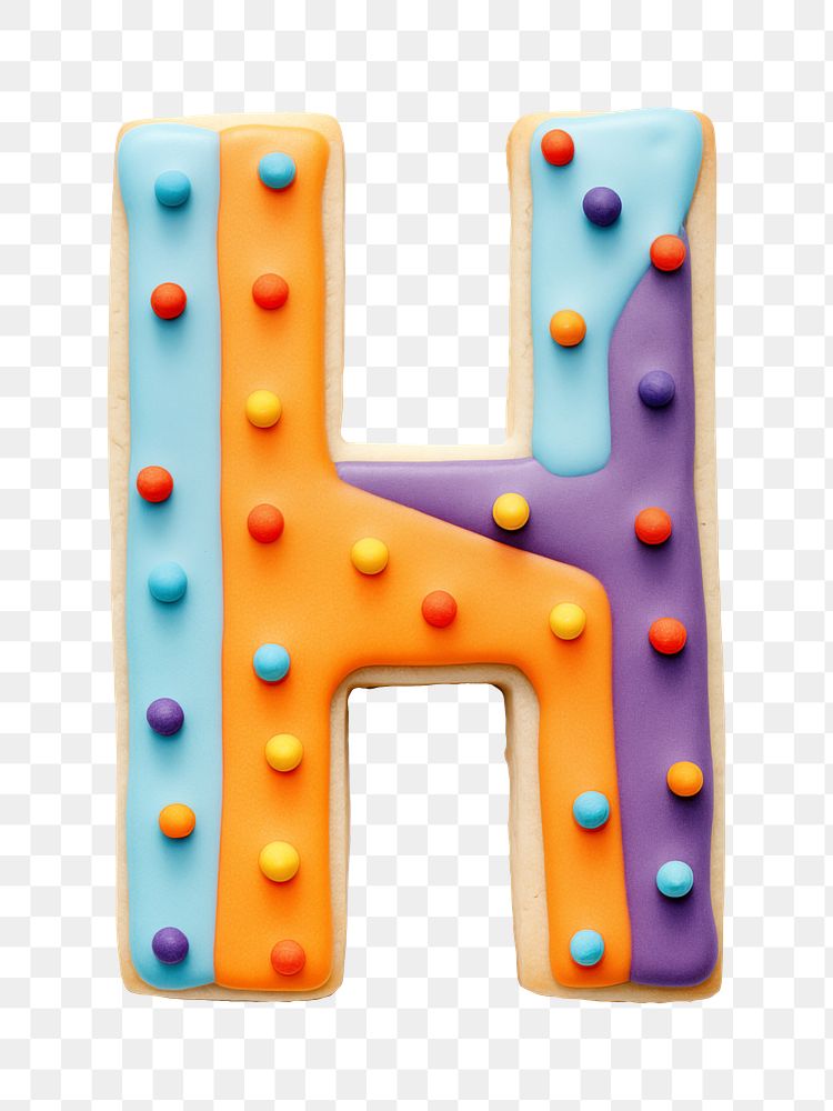 Letter H png cookie art | Premium PNG - rawpixel