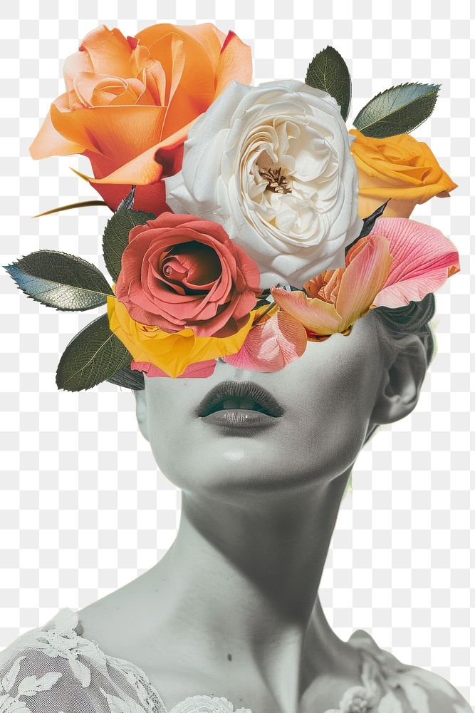 PNG Graphics blossom flower person. | Premium PNG - rawpixel