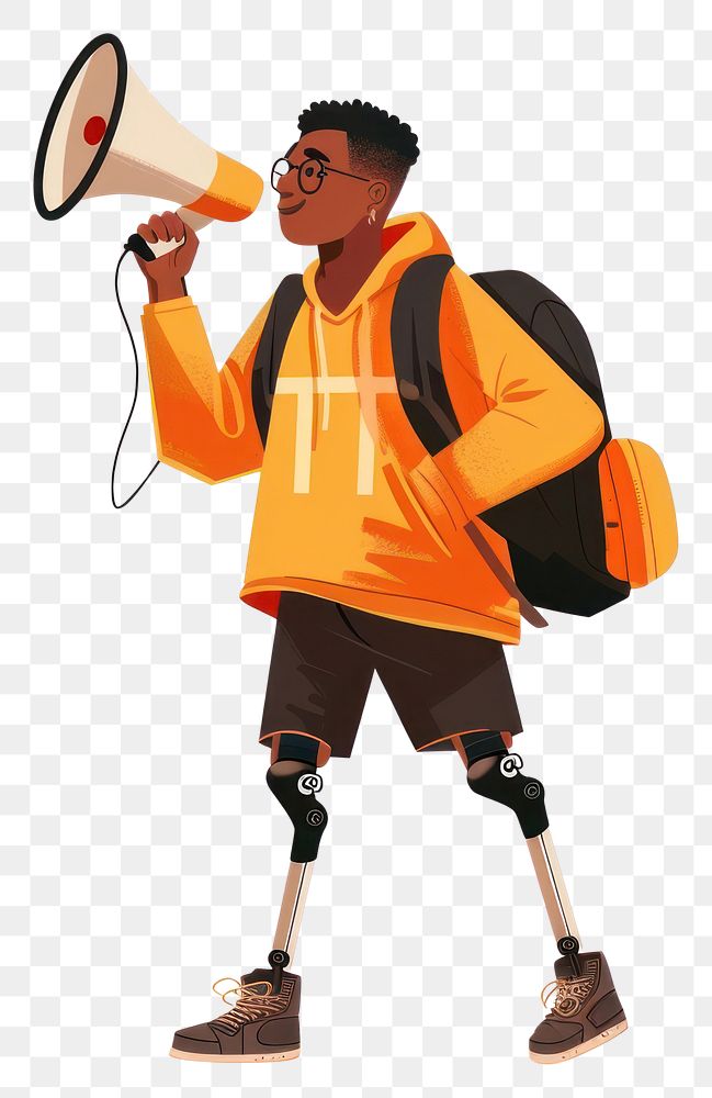 PNG Man prosthetic leg person | Free PNG - rawpixel