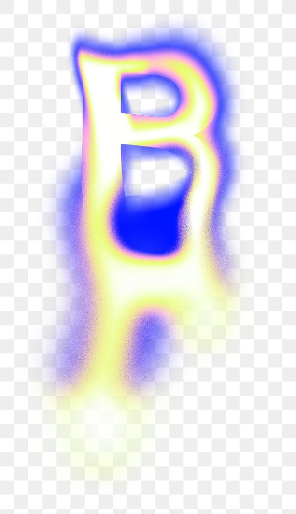 Letter B PNG fluid neon | Premium PNG - rawpixel