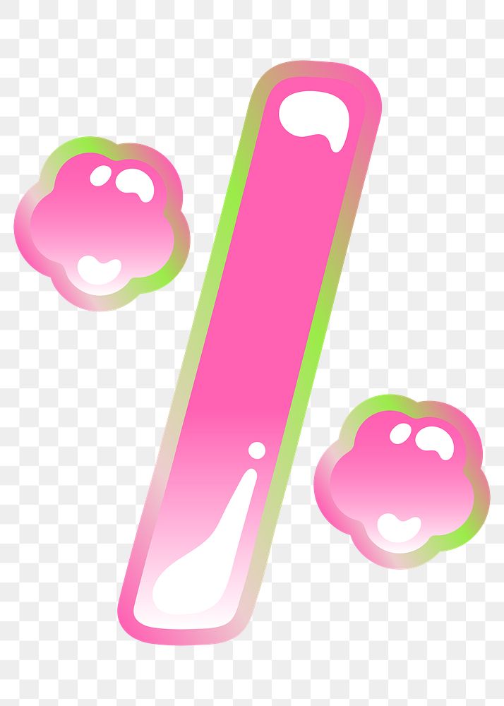 PNG percentage sign, funky pink | Free PNG - rawpixel