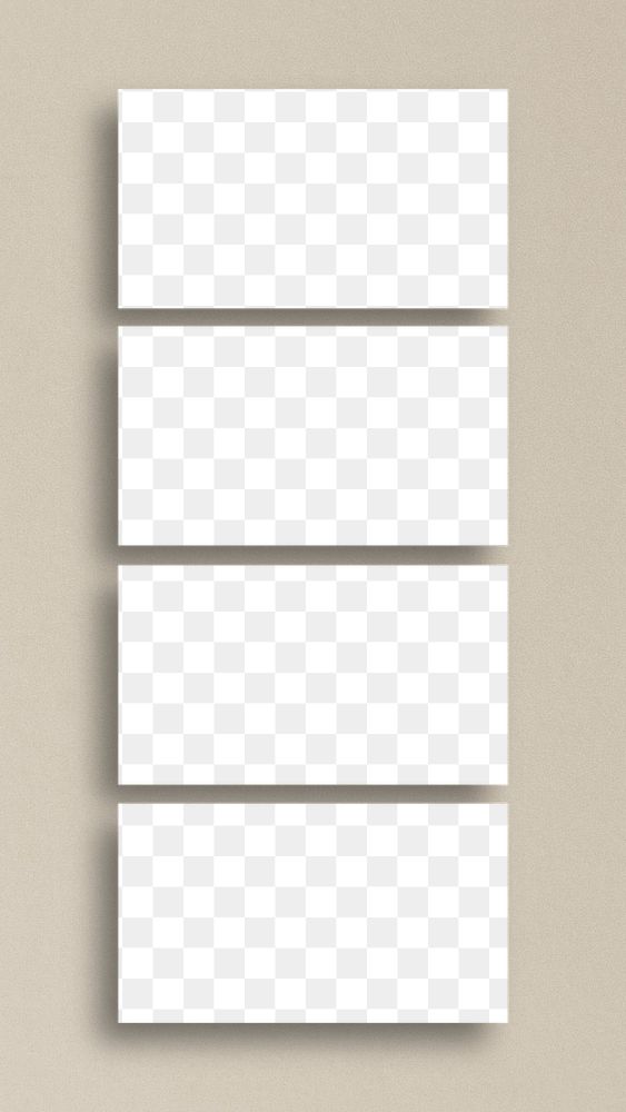 PNG four business card, transparent | Free PNG - rawpixel