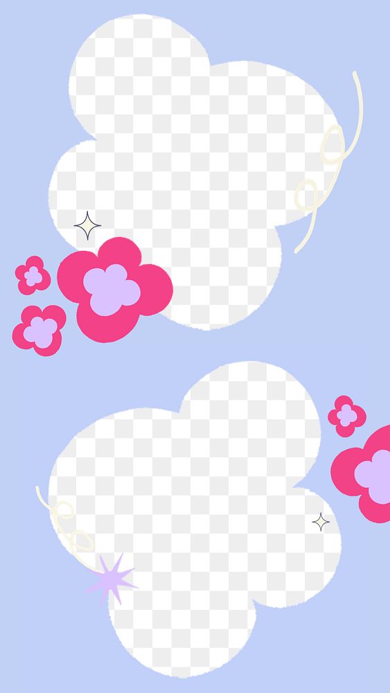 PNG 2 blue photo collage | Premium PNG - rawpixel