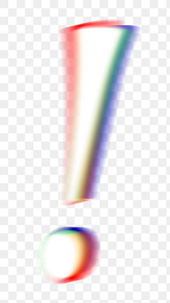 Exclamation mark png offset color | Premium PNG - rawpixel