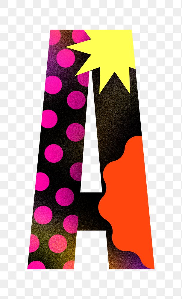 Letter png funky abstract bold | Free PNG - rawpixel