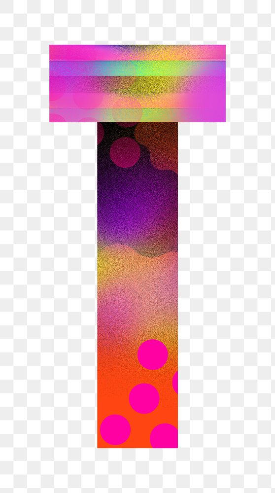 Letter T png funky abstract | Free PNG - rawpixel
