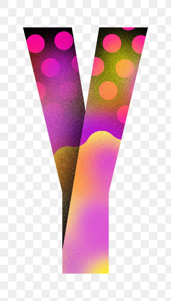 Letter Y png funky abstract | Free PNG - rawpixel