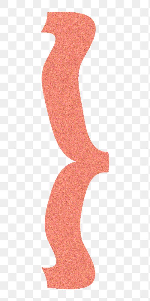 Curly bracket png orange distort | Free PNG - rawpixel