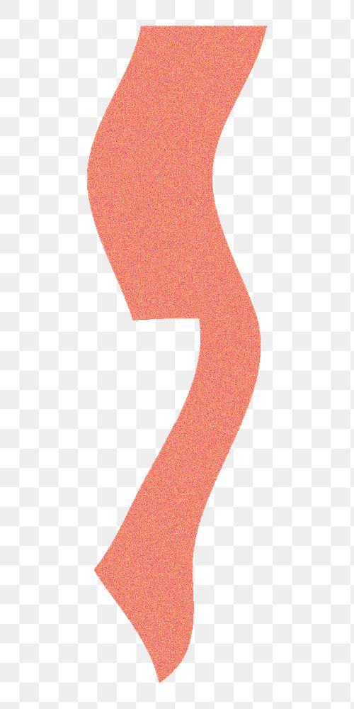 Comma png orange distort sign, | Free PNG - rawpixel