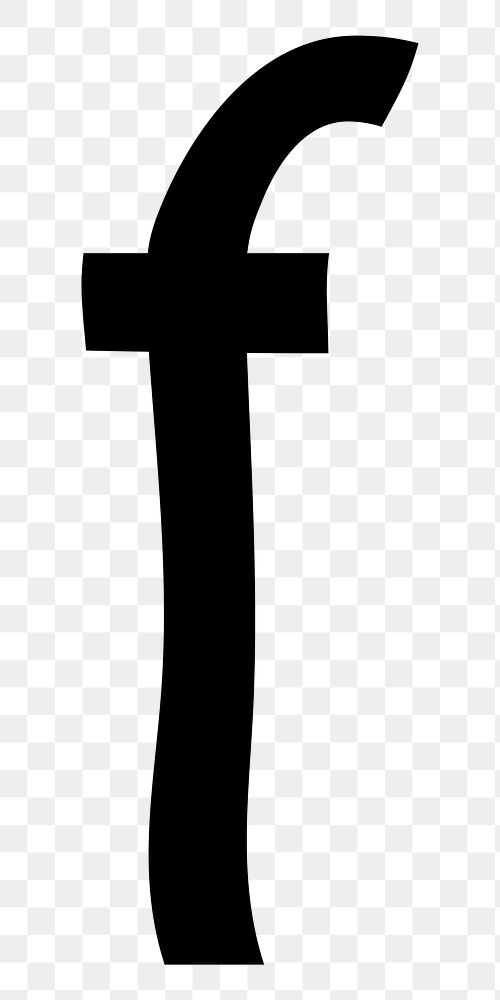 Letter f png black distort | Free PNG - rawpixel