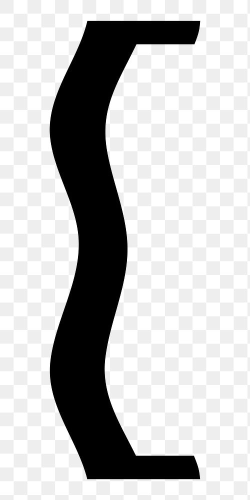 Square bracket png black distort | Free PNG - rawpixel