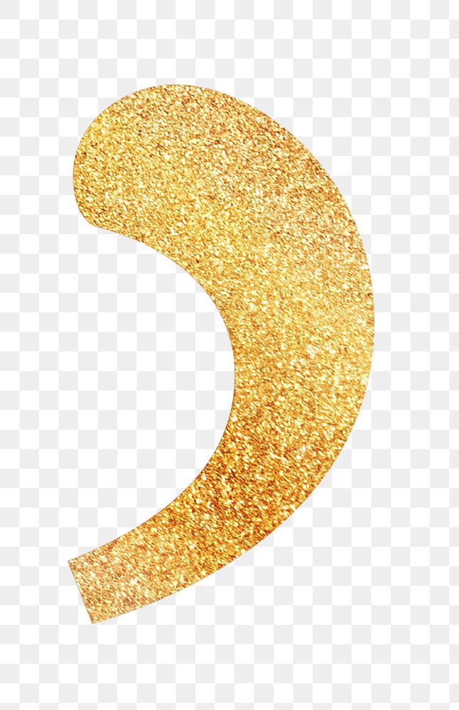 Comma sign png gold foil | Premium PNG - rawpixel