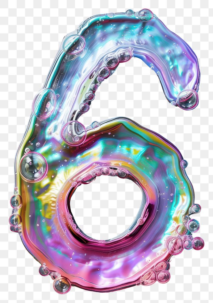 PNG Number 6 aluminium purple | Free PNG - rawpixel