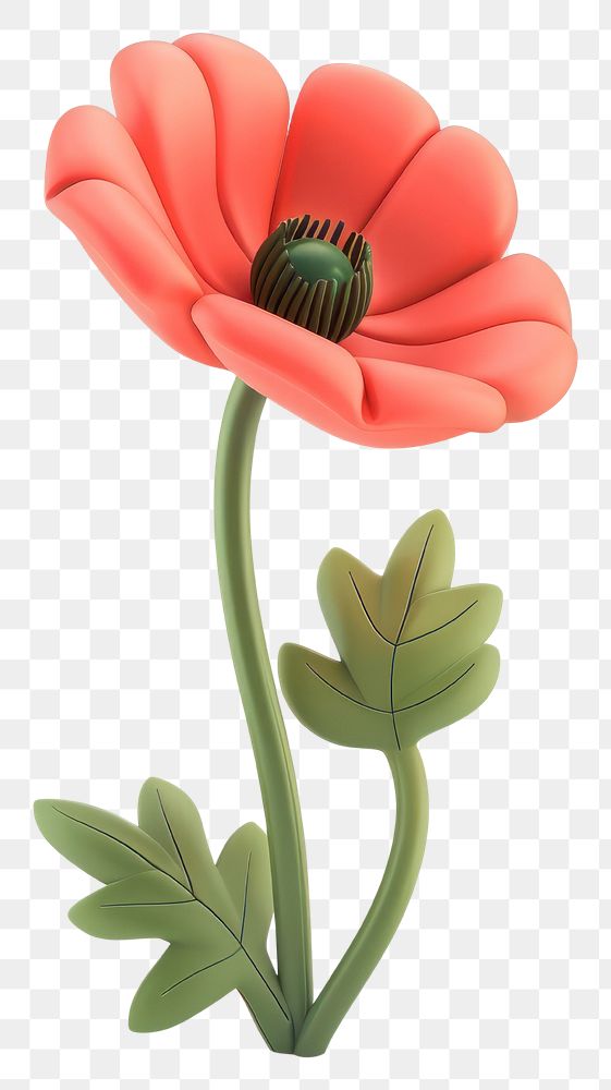 PNG Vibrant red flower illustration | Free PNG - rawpixel