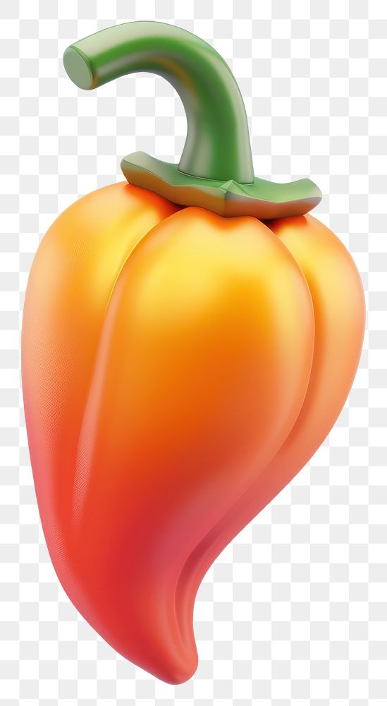 PNG Vibrant 3D chili pepper | Free PNG - rawpixel