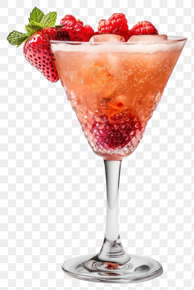 PNG Refreshing fruity cocktail berries | Free PNG - rawpixel