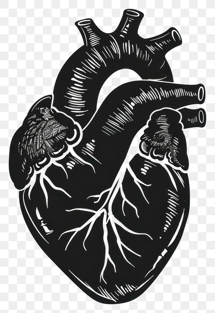 PNG Detailed anatomical heart illustration | Premium PNG - rawpixel