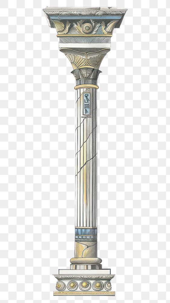 PNG Ancient architectural column illustration | Free PNG - rawpixel