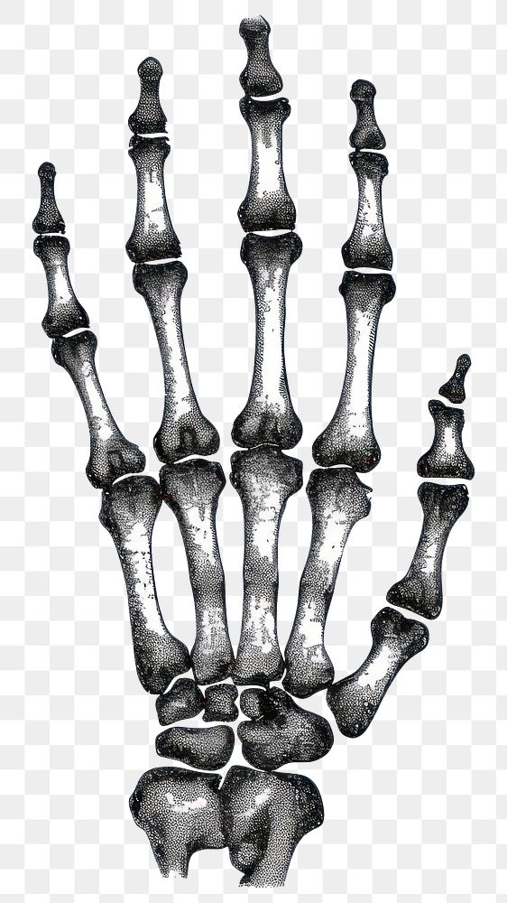 PNG Detailed hand skeleton illustration | Free PNG - rawpixel