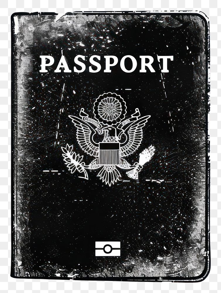 PNG Vintage black passport illustration | Premium PNG - rawpixel