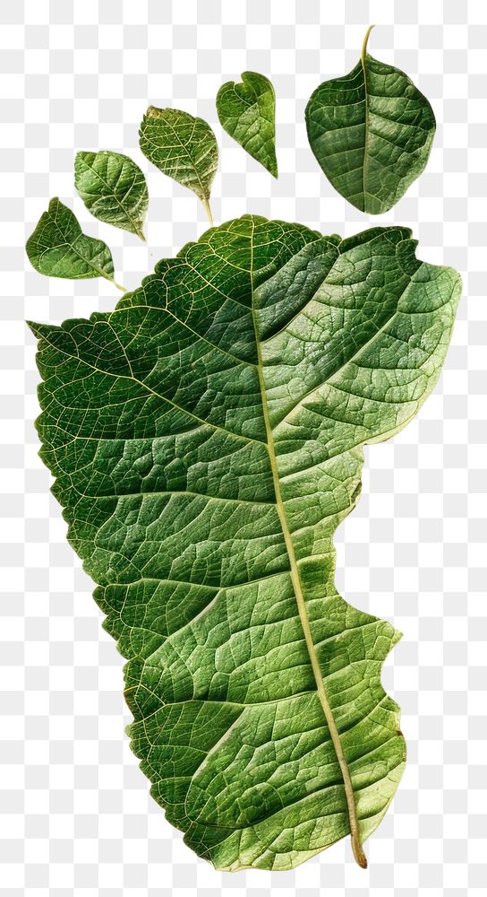 PNG Eco-friendly footprint leaf art | Free PNG - rawpixel