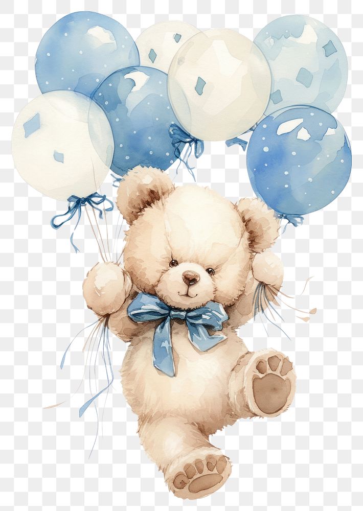 PNG Cute teddy bear balloons | Free PNG - rawpixel
