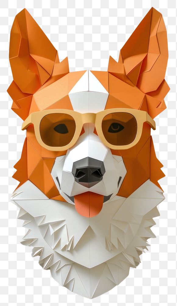 PNG Geometric corgi dog sunglasses | Premium PNG - rawpixel