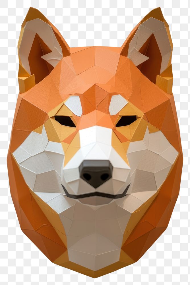 PNG Geometric fox head art | Free PNG - rawpixel