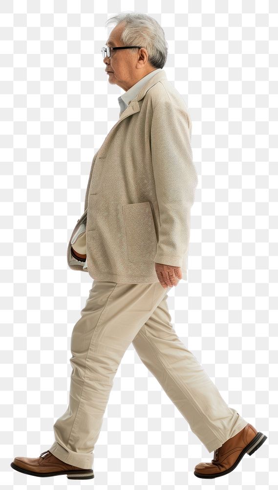 PNG Elderly man walking side | Free PNG - rawpixel