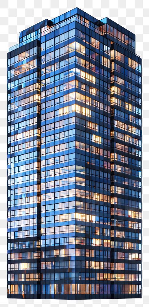 PNG Highrise building dusk architecture | Free PNG - rawpixel