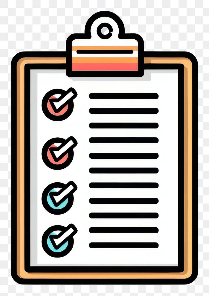 PNG Colorful checklist clipboard illustration | Free PNG - rawpixel