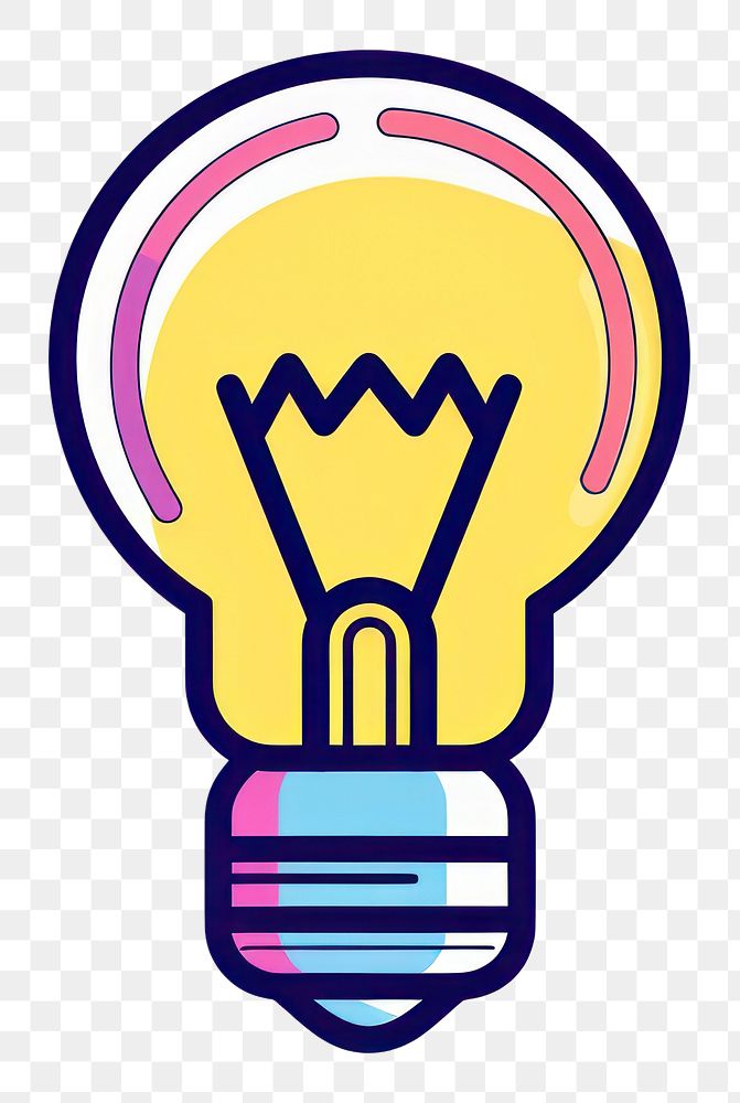 PNG Colorful light bulb illustration | Free PNG - rawpixel