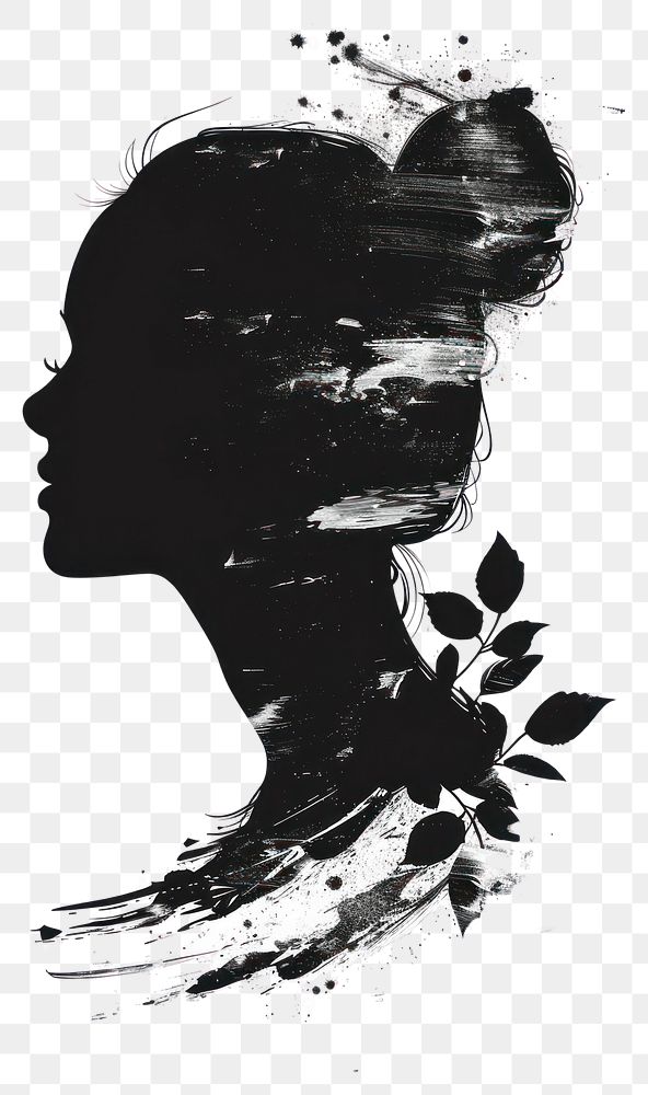PNG Woman head shape silhouette | Free PNG - rawpixel