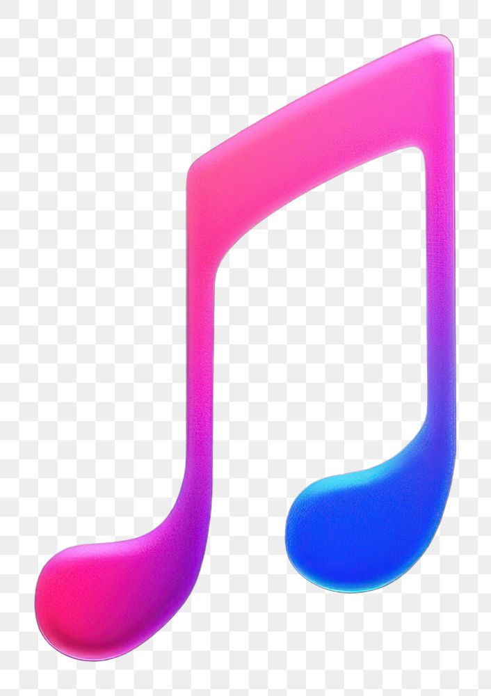 PNG Gradient musical note icon | Free PNG - rawpixel