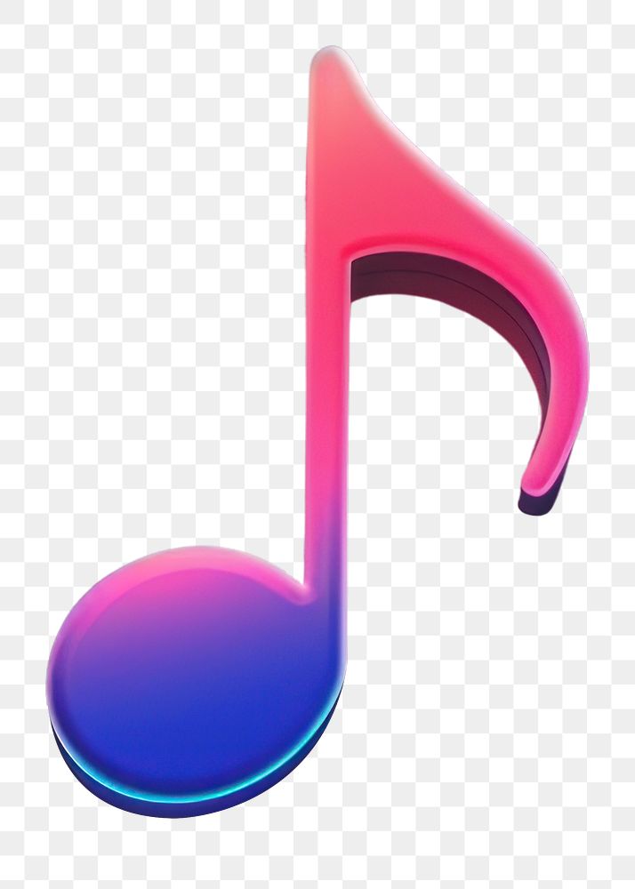 PNG Gradient musical note icon | Free PNG - rawpixel