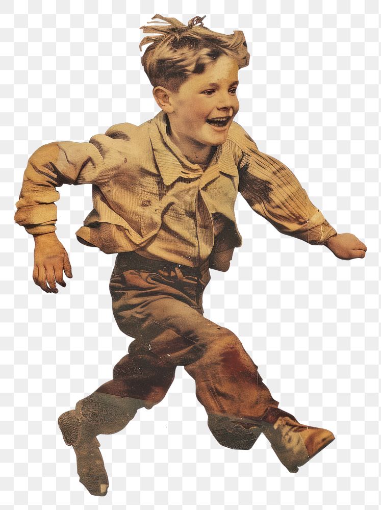 PNG Vintage boy running illustration | Premium PNG - rawpixel