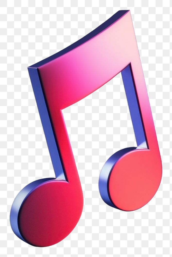 PNG Gradient musical note icon | Free PNG - rawpixel