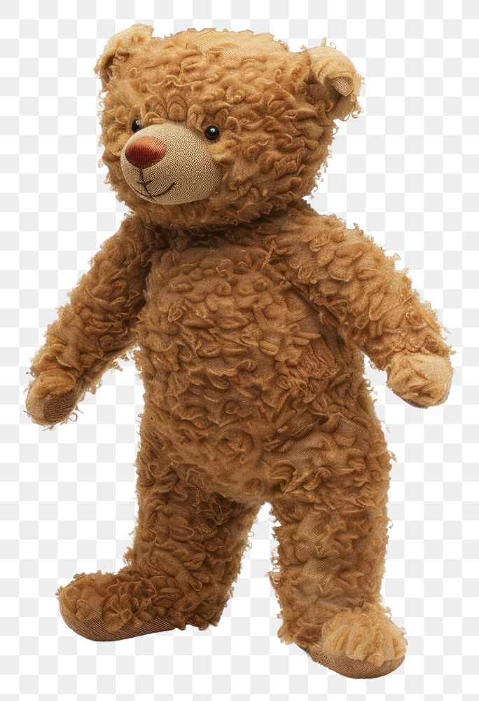 PNG Adorable curly plush teddy | Free PNG - rawpixel
