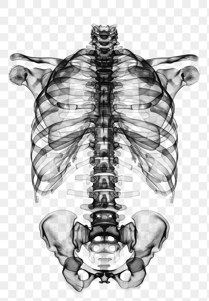 PNG Detailed human skeletal system | Premium PNG - rawpixel