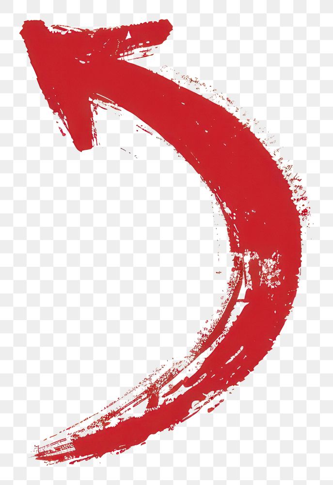 PNG Red arrow brushstroke texture | Free PNG - rawpixel