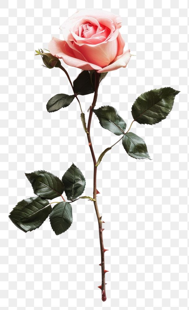 PNG Elegant pink rose stem | Premium PNG - rawpixel