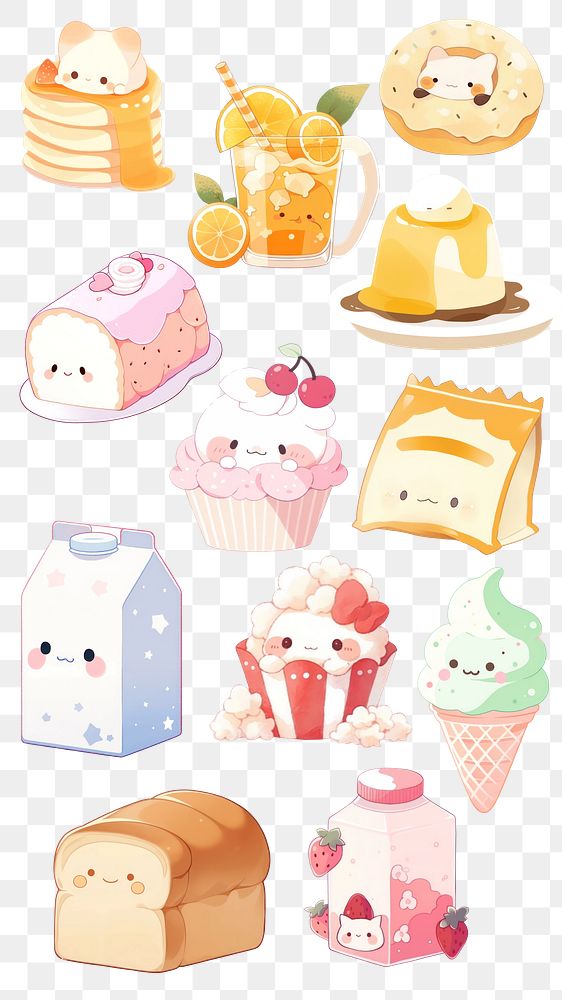 PNG cute food and drink | Premium PNG - rawpixel