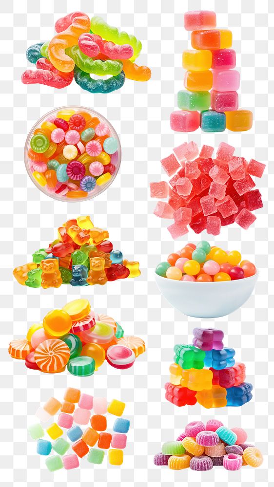 PNG gummy confectionery candy element | Free PNG - rawpixel
