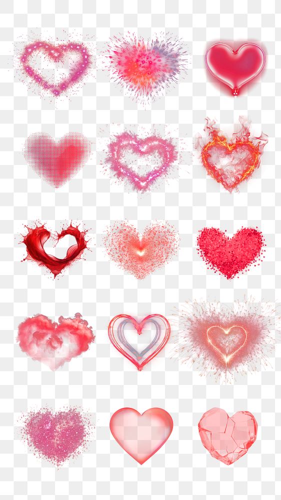 PNG heart overlay effect design | Free PNG - rawpixel