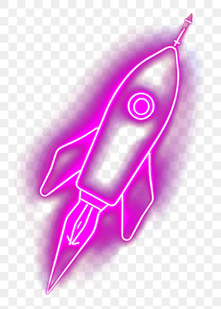 PNG Neon rocket pen illustration | Free PNG - rawpixel